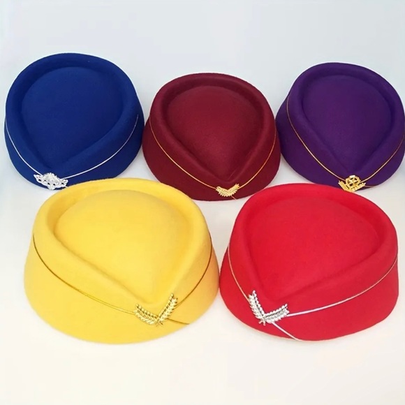 Accessories | Hat 12 Colorful Women Beret Elegant Stewardess Hat Berets ...